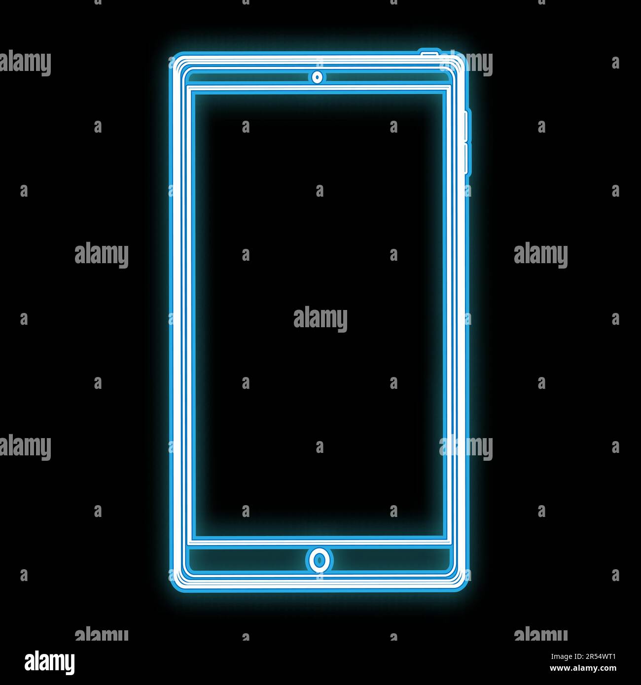 Beautiful abstract neon bright glowing icon, signboard from a modern ...