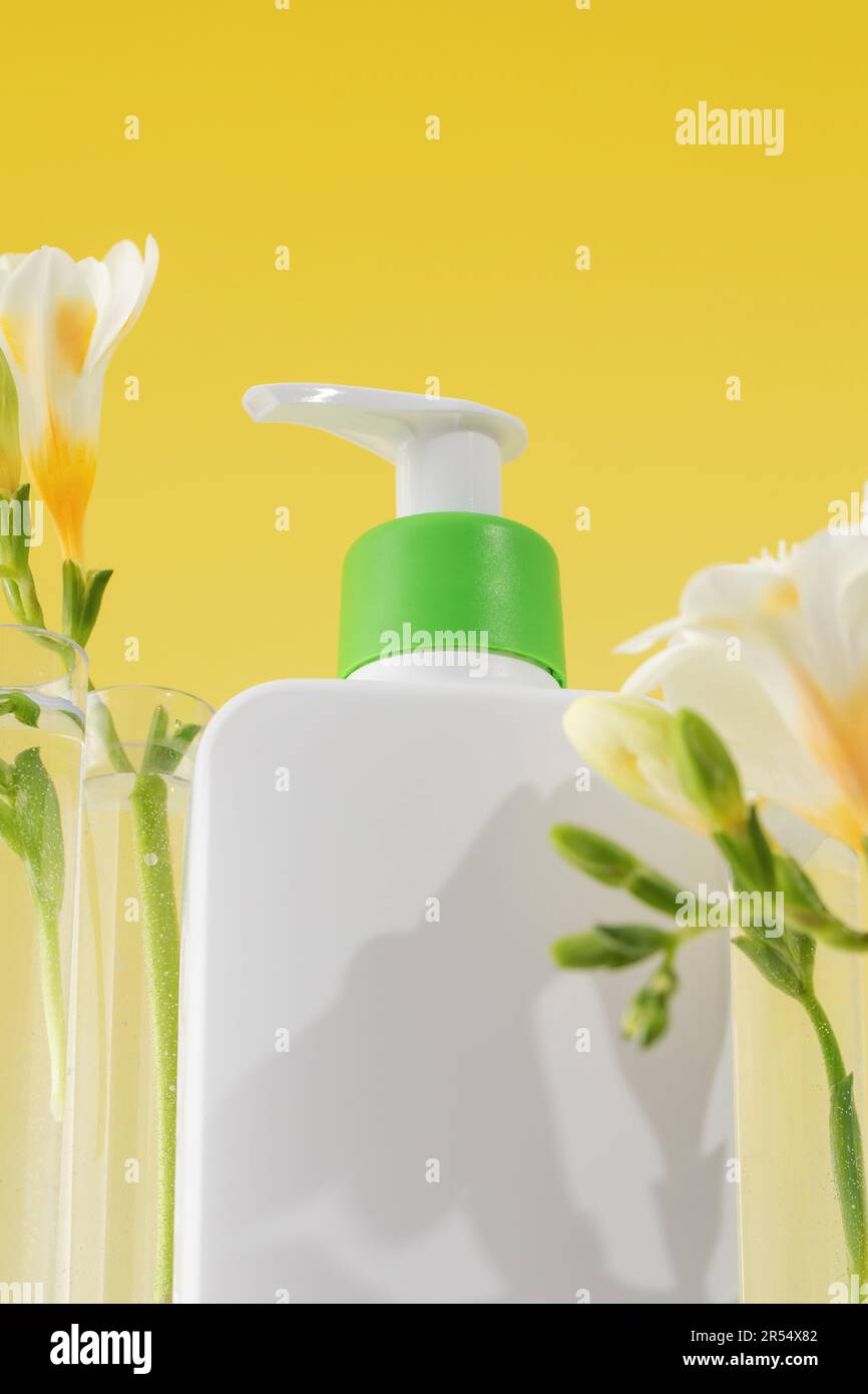 A dispenser with a cosmetic skin care product for the face and body ...