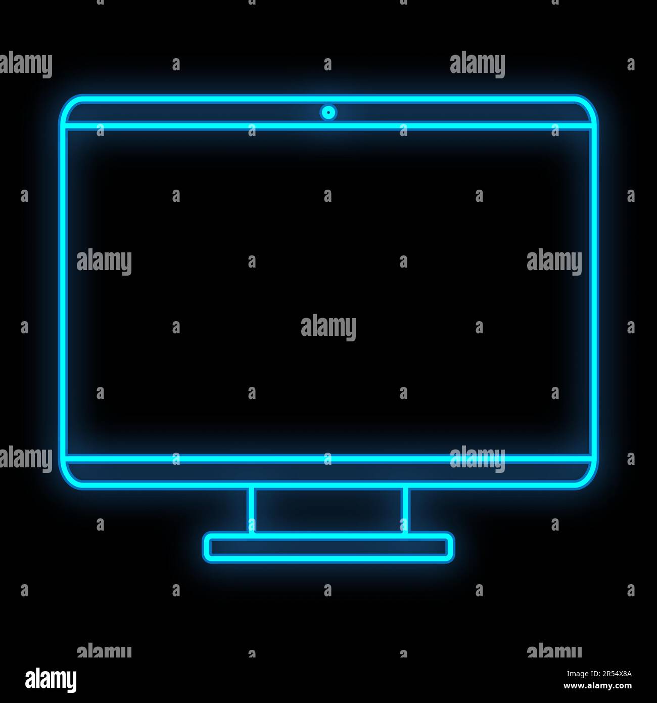 Blue sign in button on lcd screen Stock Vector Images - Alamy