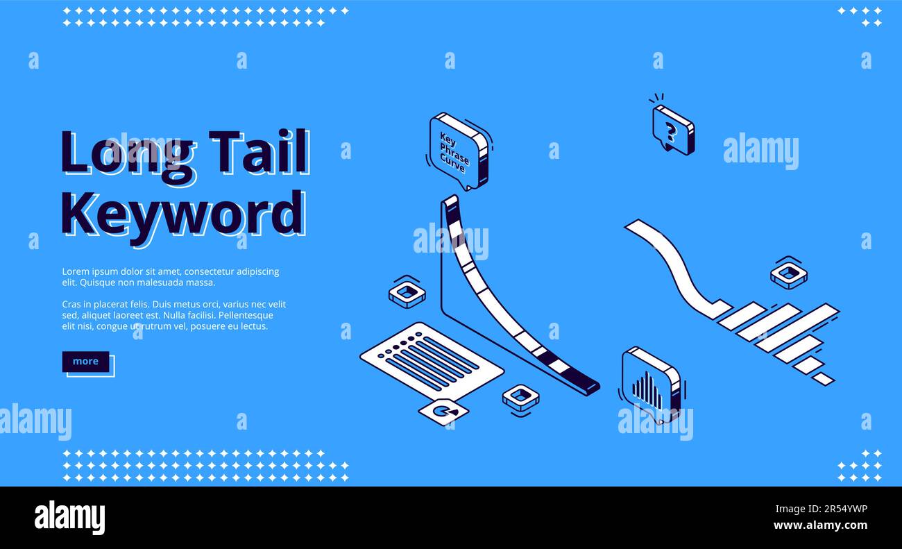 Long tail keyword isometric landing page. Seo research tool, key phrase ...