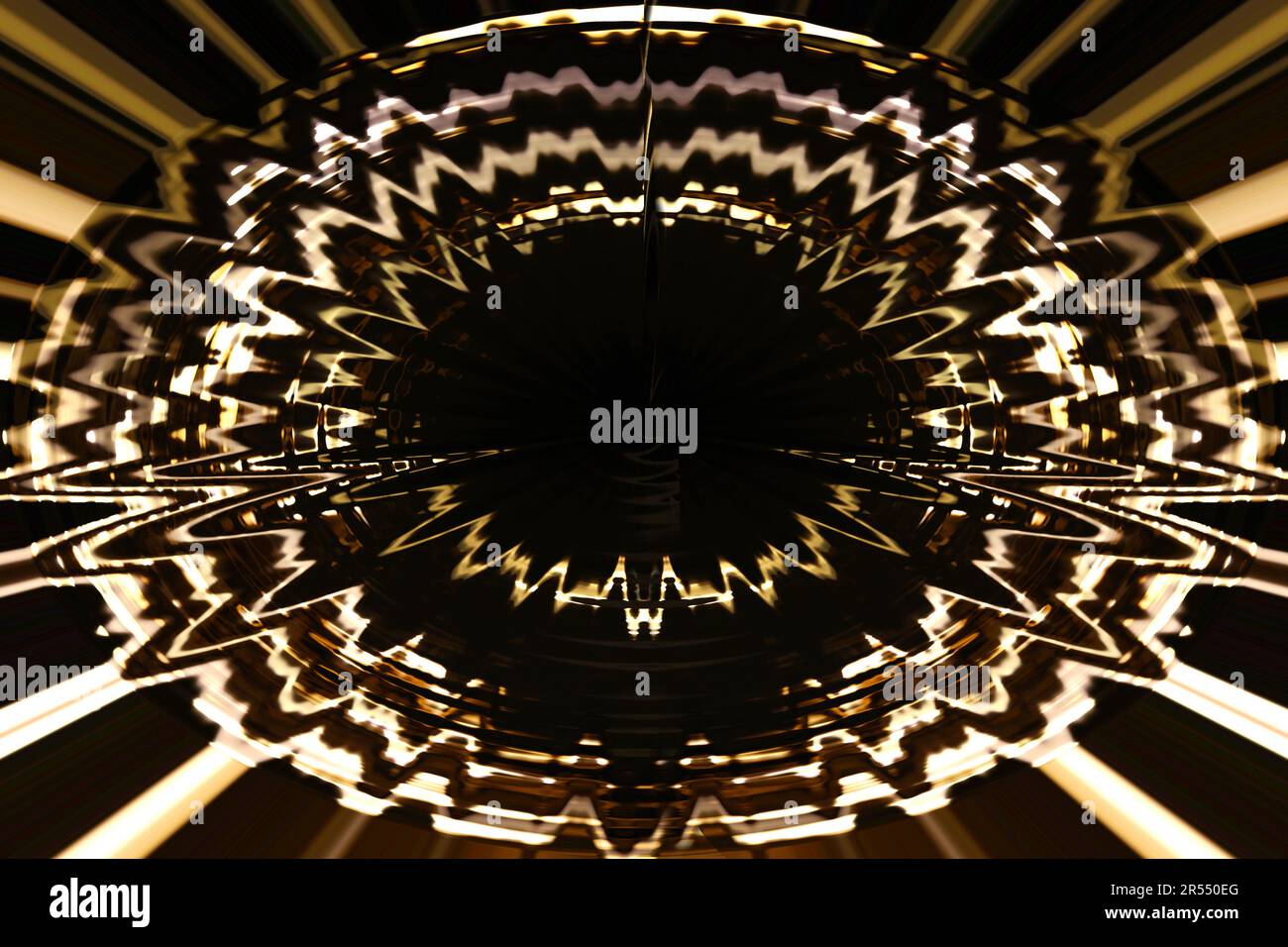 yellow abstract loop motion background, kaleidoscope line. Overlay ...