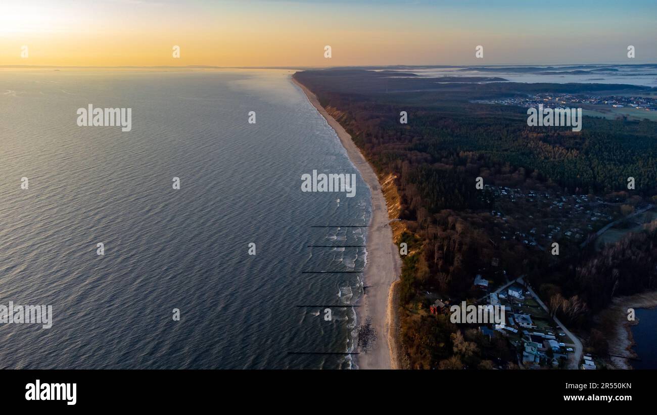 aerial view of beach usedom germany 01 Stock Photo - Alamy