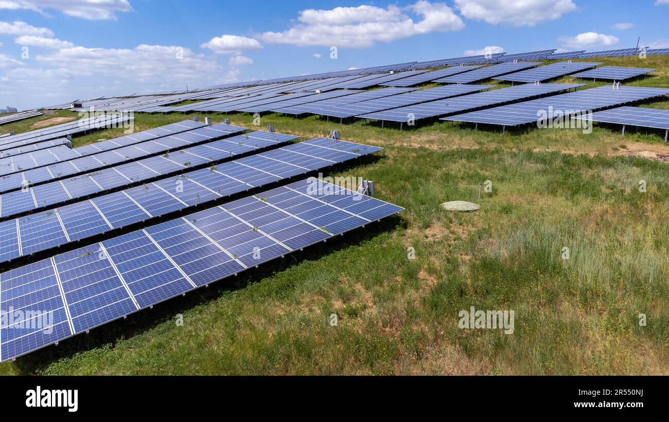 Field solar panels clean renewable hi-res stock photography and images ...