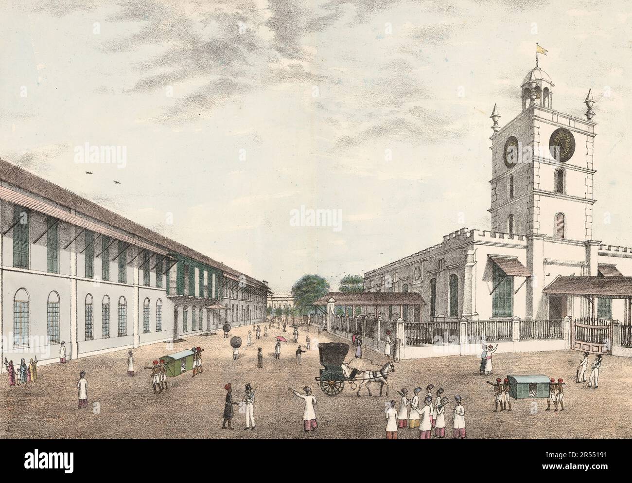 Ansicht der Stadt Bombay um 1870, Indien, Historisch, digital ...