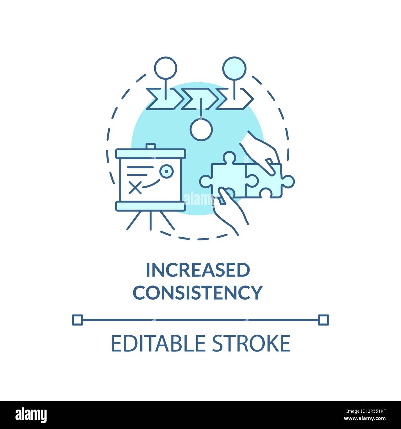 Consistency and efficiency Stock Vector Images - Alamy