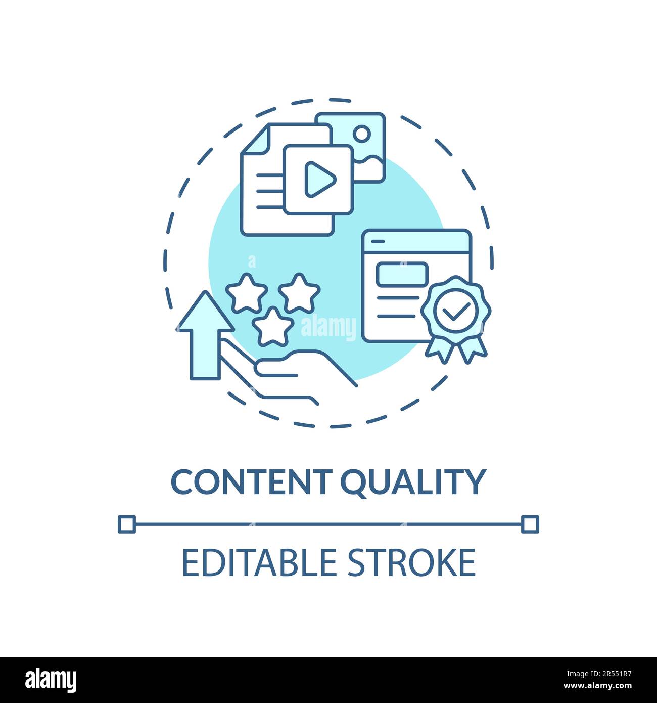 Content quality Cut Out Stock Images & Pictures - Alamy