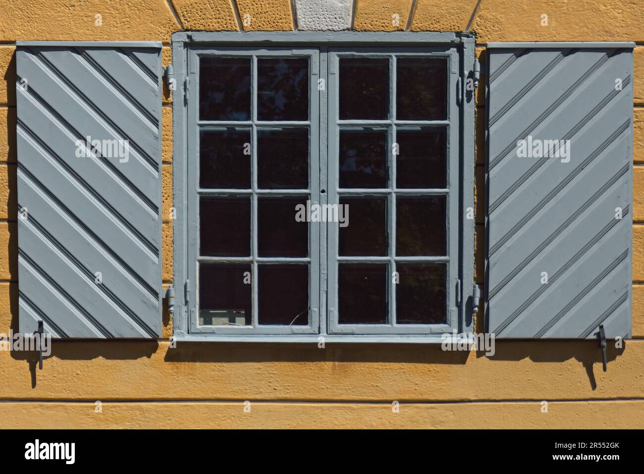 Wood window covers hi-res stock photography and images - Alamy