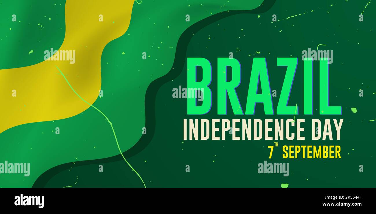 Happy independence day Brazil 7th September celebration concept. Poster ...