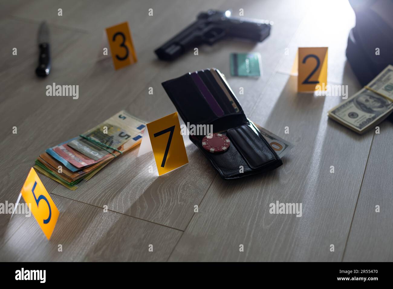 Crime scene investigation - numbering of evidences after the murdering ...