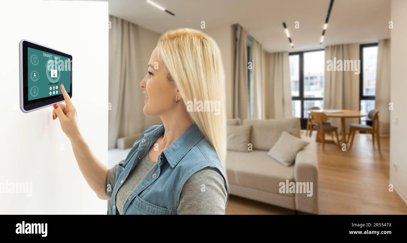 Controlling home with a digital touch screen panel installed on the ...