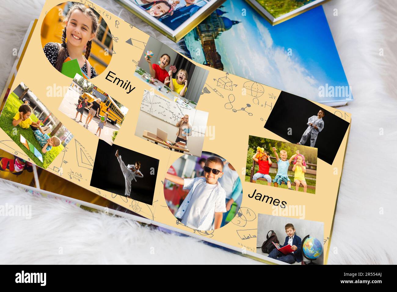 graduation album, photobook, printed photobooks Stock Photo - Alamy