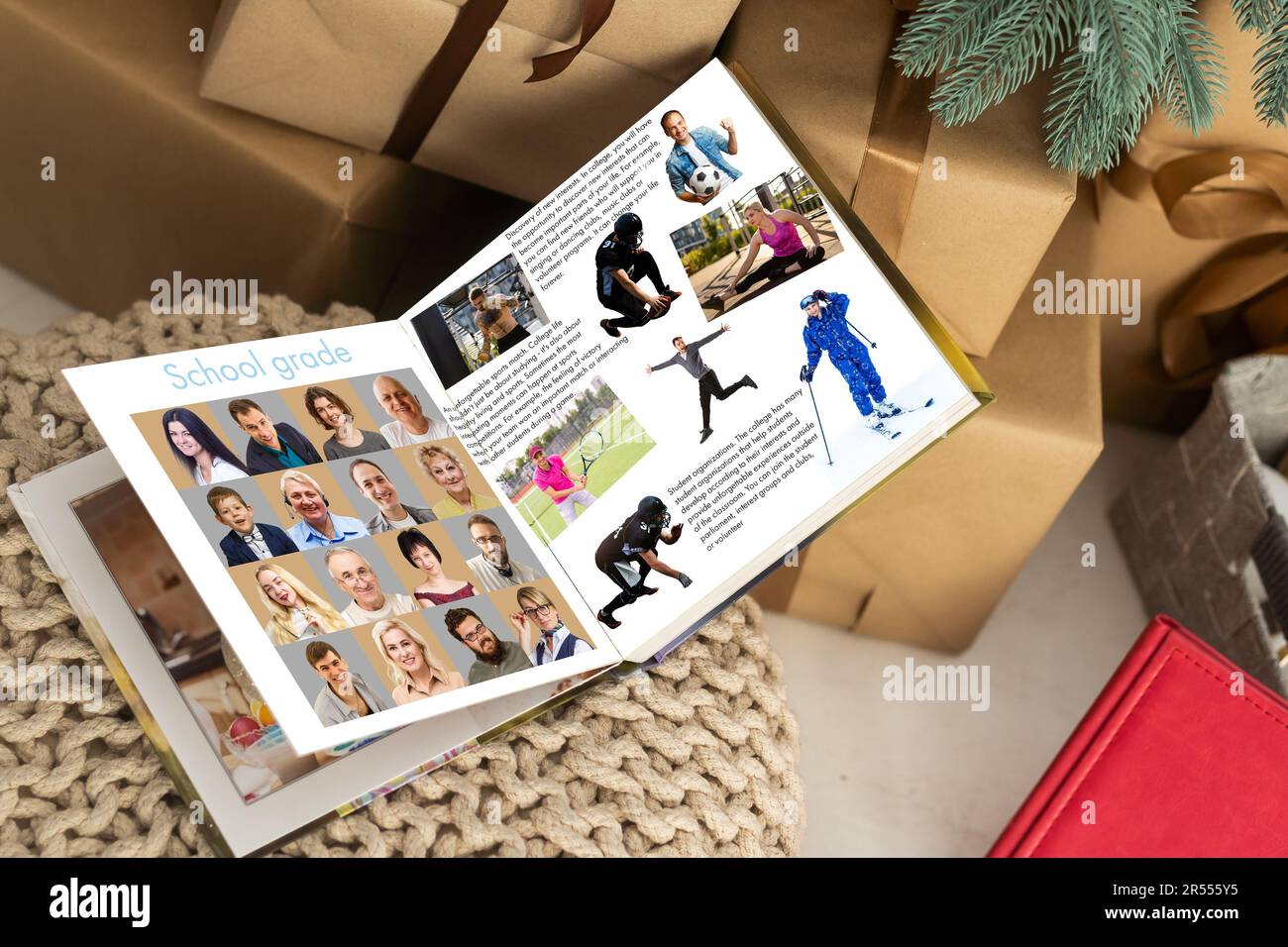 school graduation photo album, student Stock Photo - Alamy