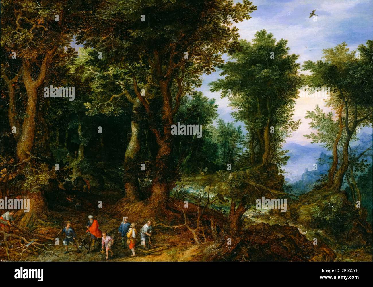 Jan Brueghel the Elder, Wooded Landscape with Abraham and Isaac ...