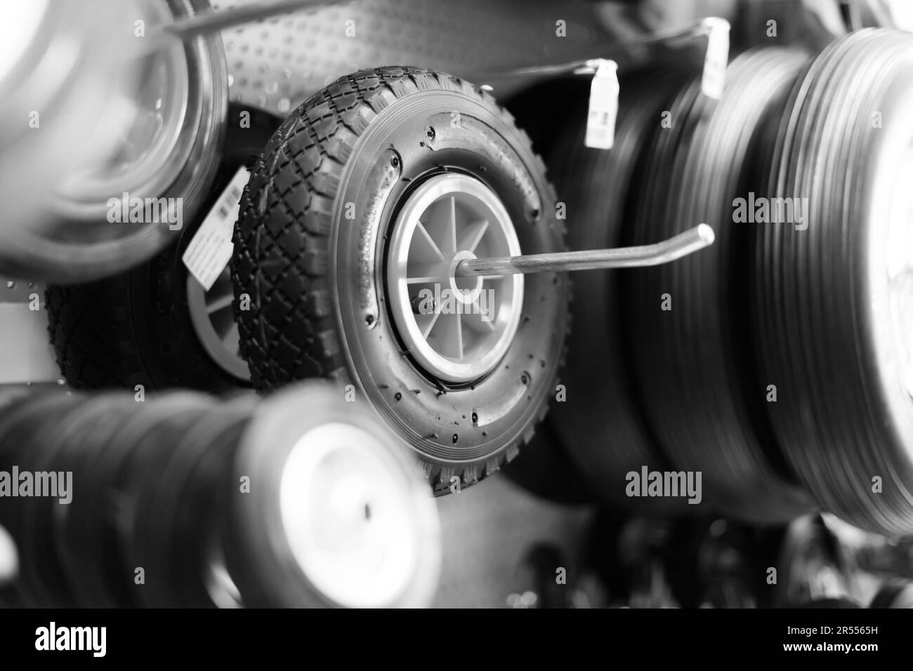 Industrial trolley Swivel Rubber Caster Wheels in store not fixed and ...