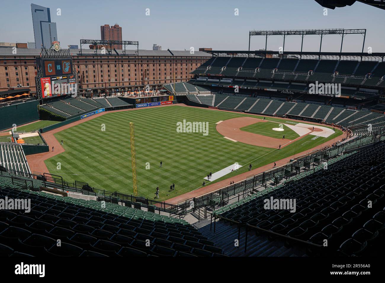 Baltimore, MD, USA; A general overview of the field prior to an MLB ...