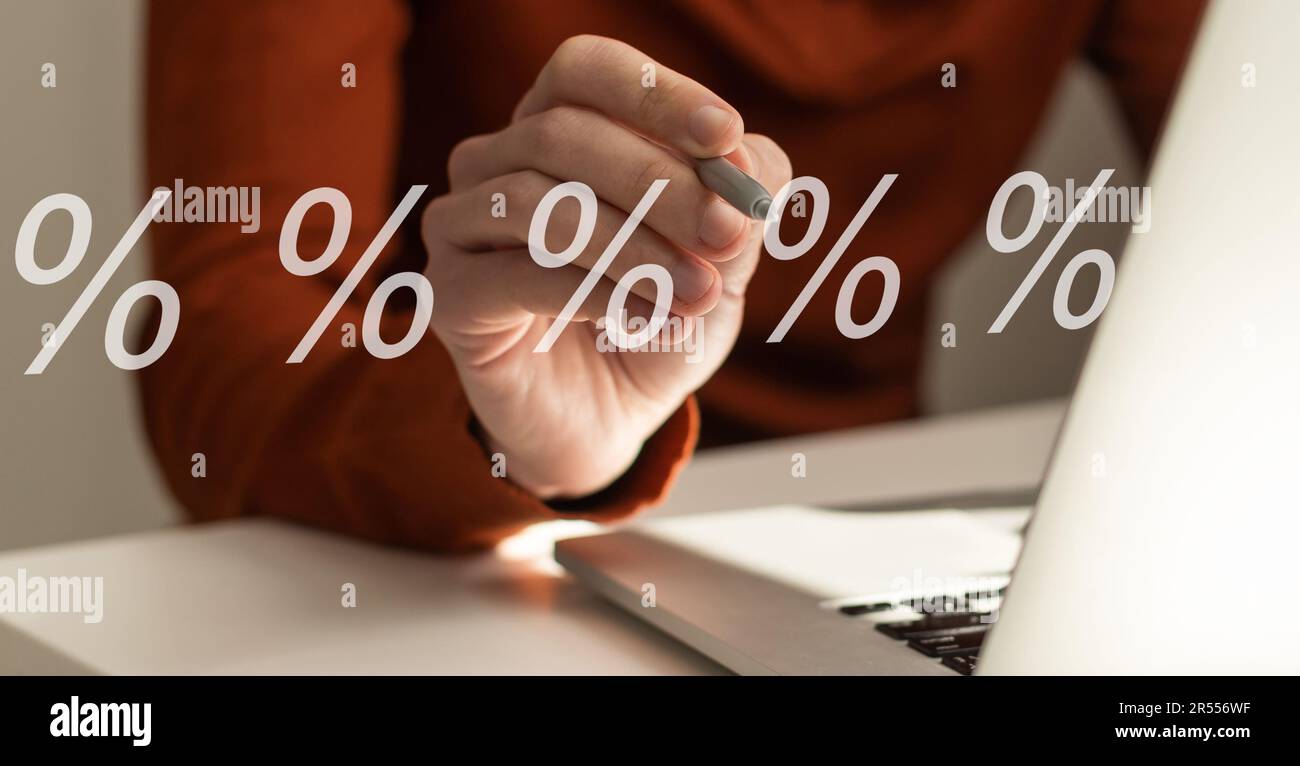 virtual screen with energy percentages hologram, virtual screen icons ...