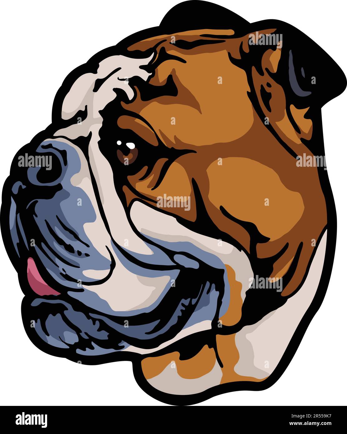 Bulldog love cut hi-res stock photography and images - Alamy