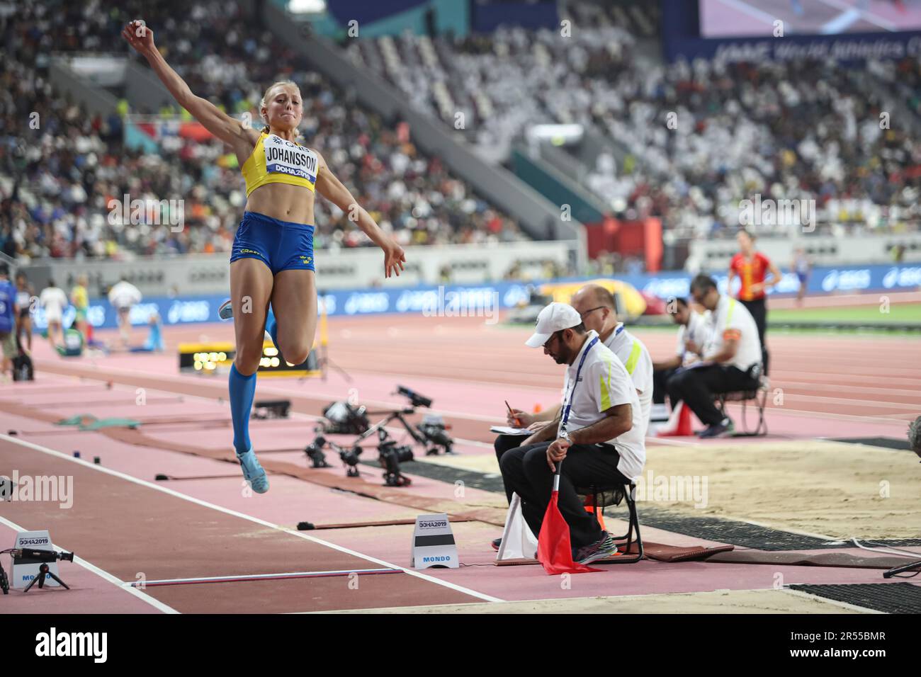 Tilde JOHANSSON in the long jump at the Doha 2019 World Athletics ...