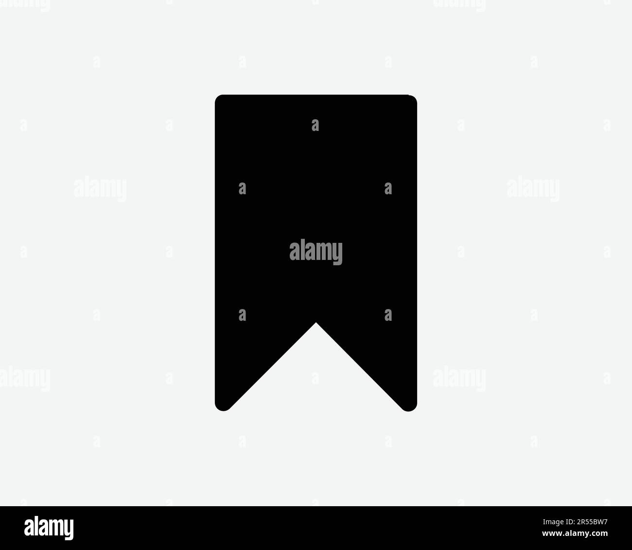 Bookmark Icon. Book Mark Banner Note Tag Ribbon Shape Cutout Guidebook ...