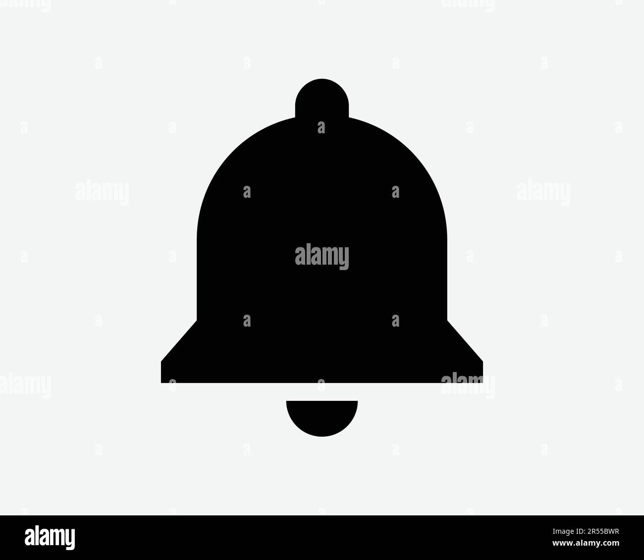 Bell Icon. Alarm Ring Alert Notification Reminder Doorbell Jingle Ding ...