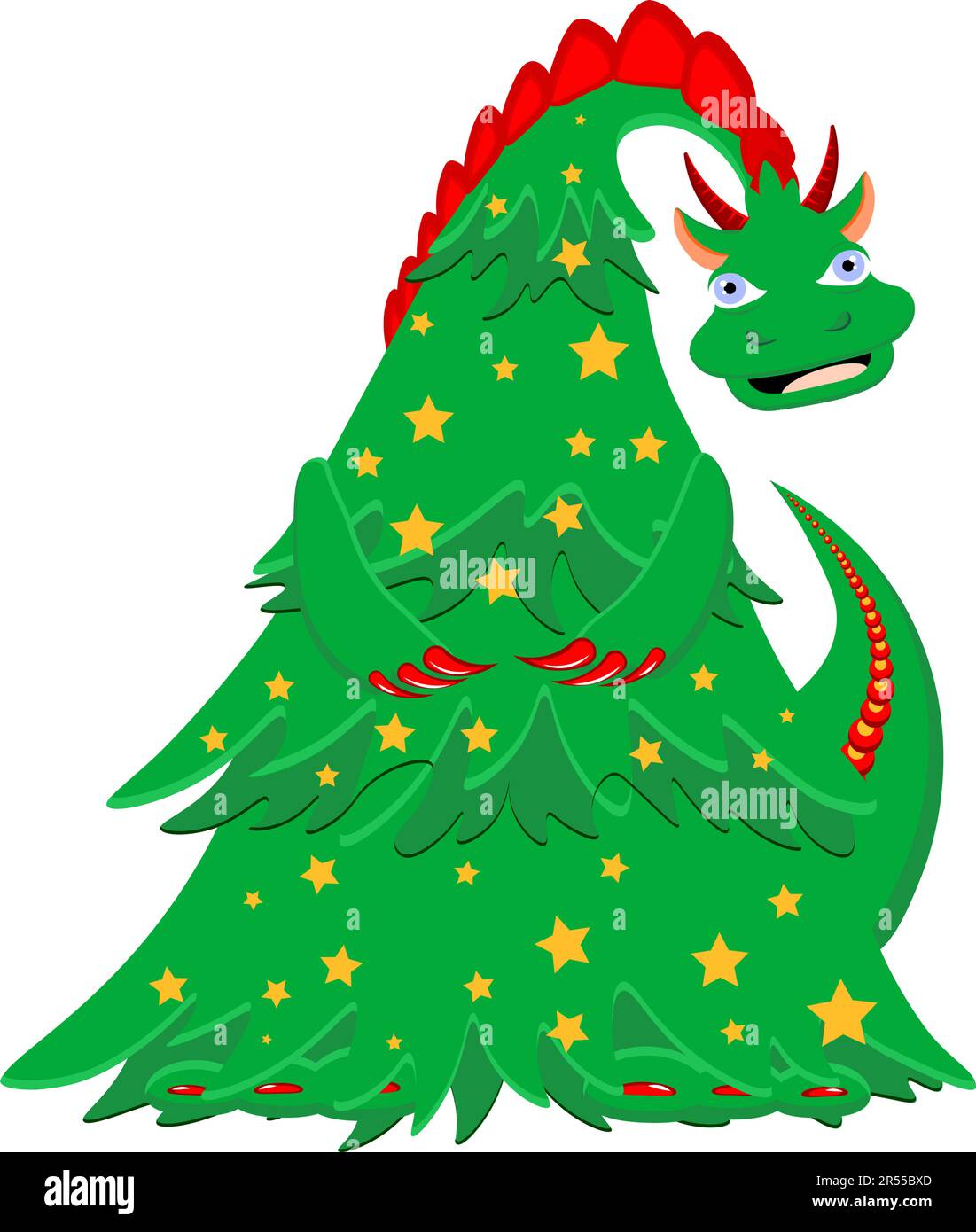 Green dragon character.Dragon symbol of 2024 Stock Vector Image & Art ...