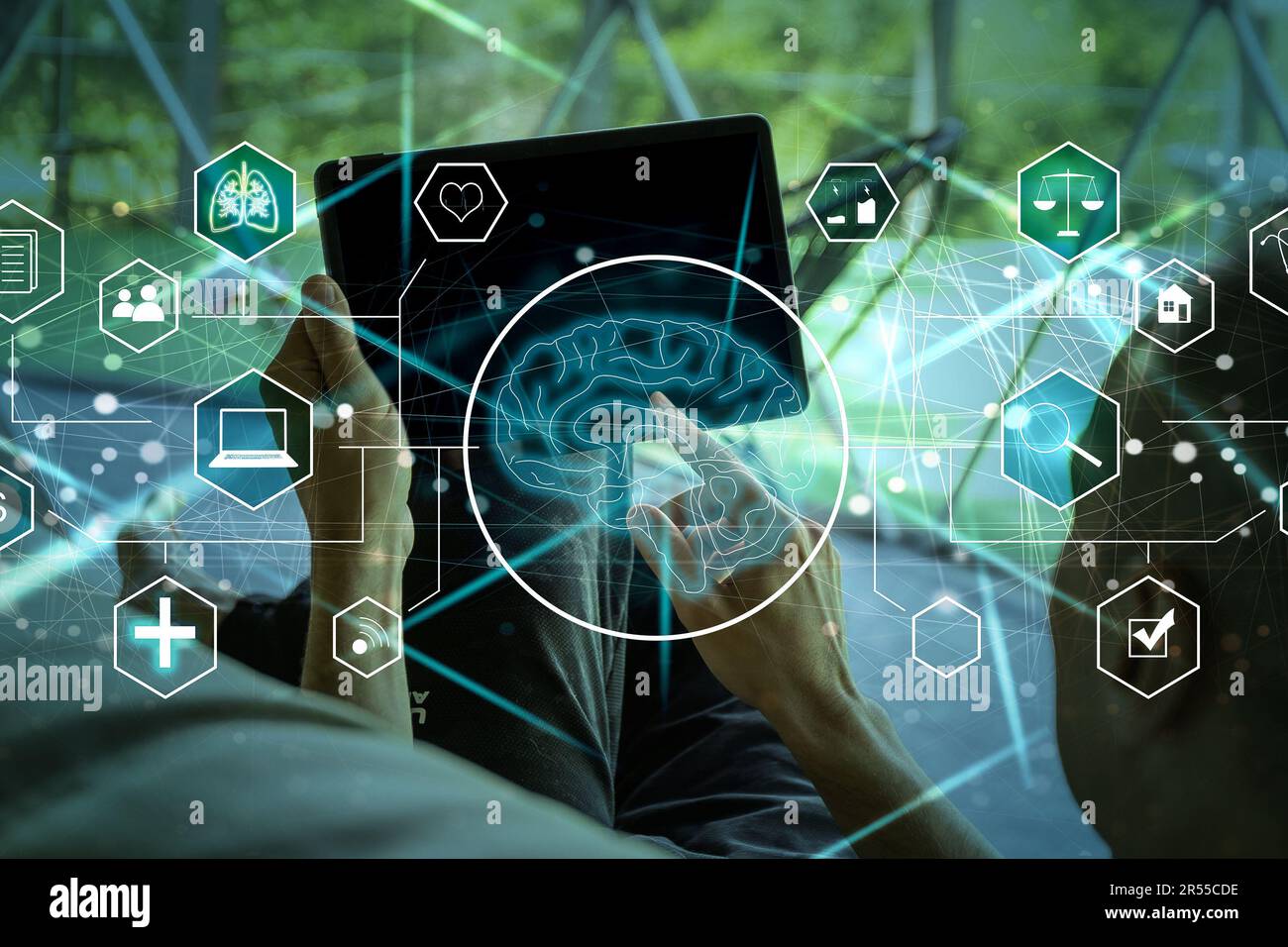 artificial intelligence and communication, ai technology Stock Photo ...