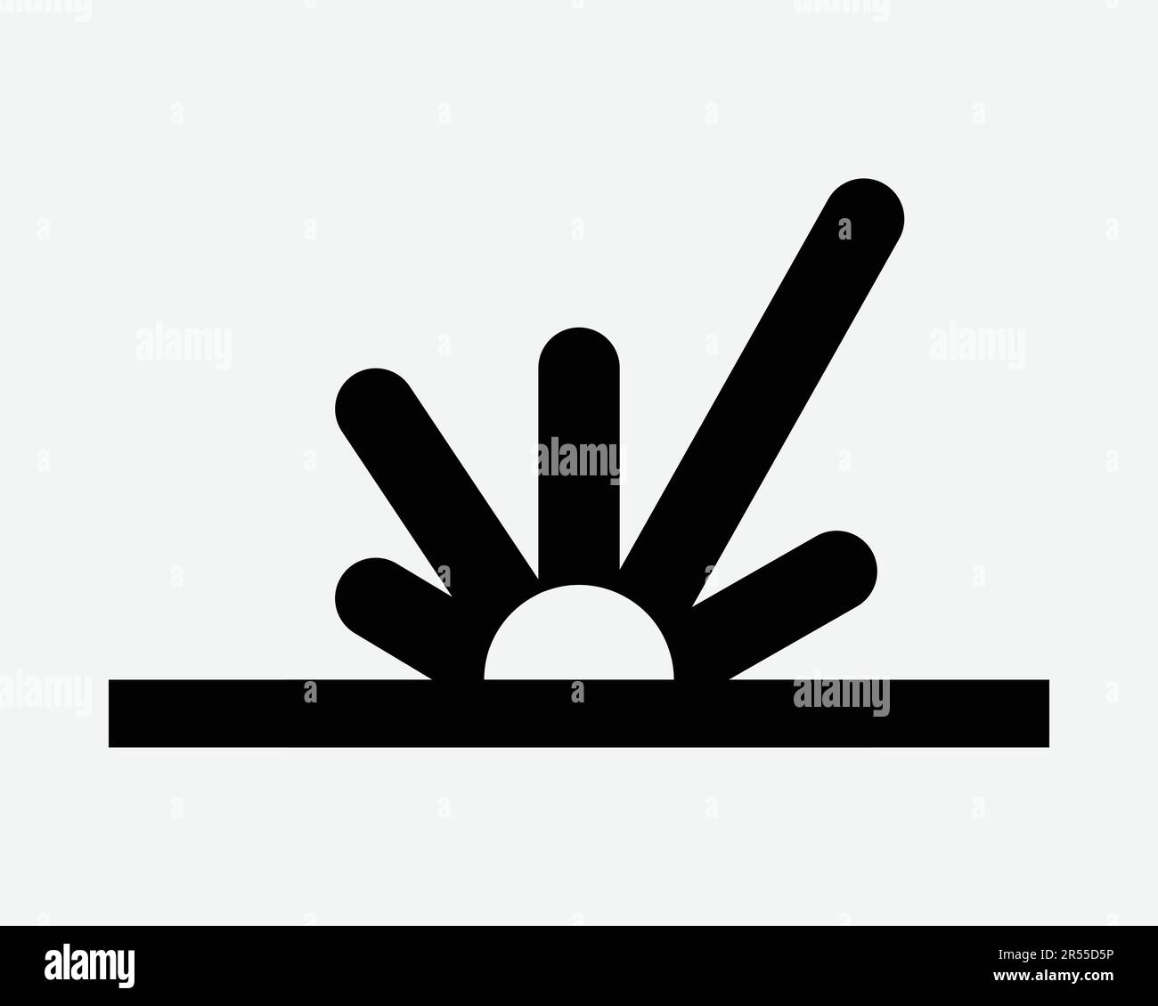 White nuclear explosion icon isolated Stock Vector Images - Alamy