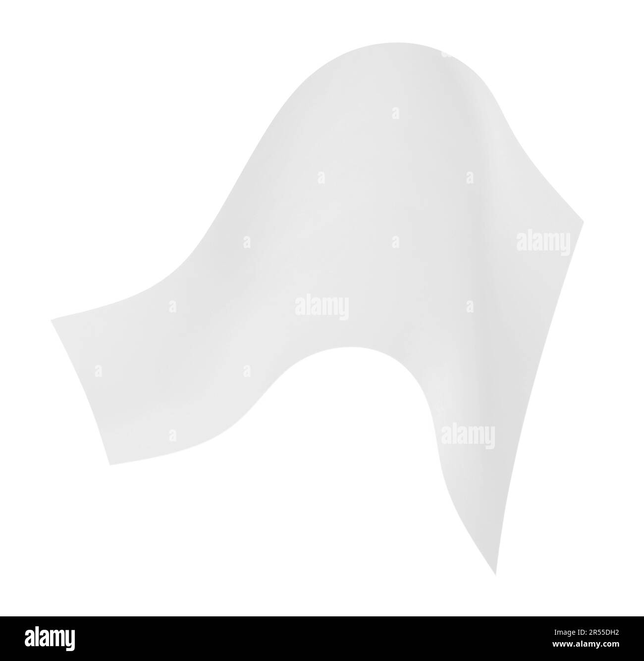 One sheet of paper isolated on white Stock Photo - Alamy