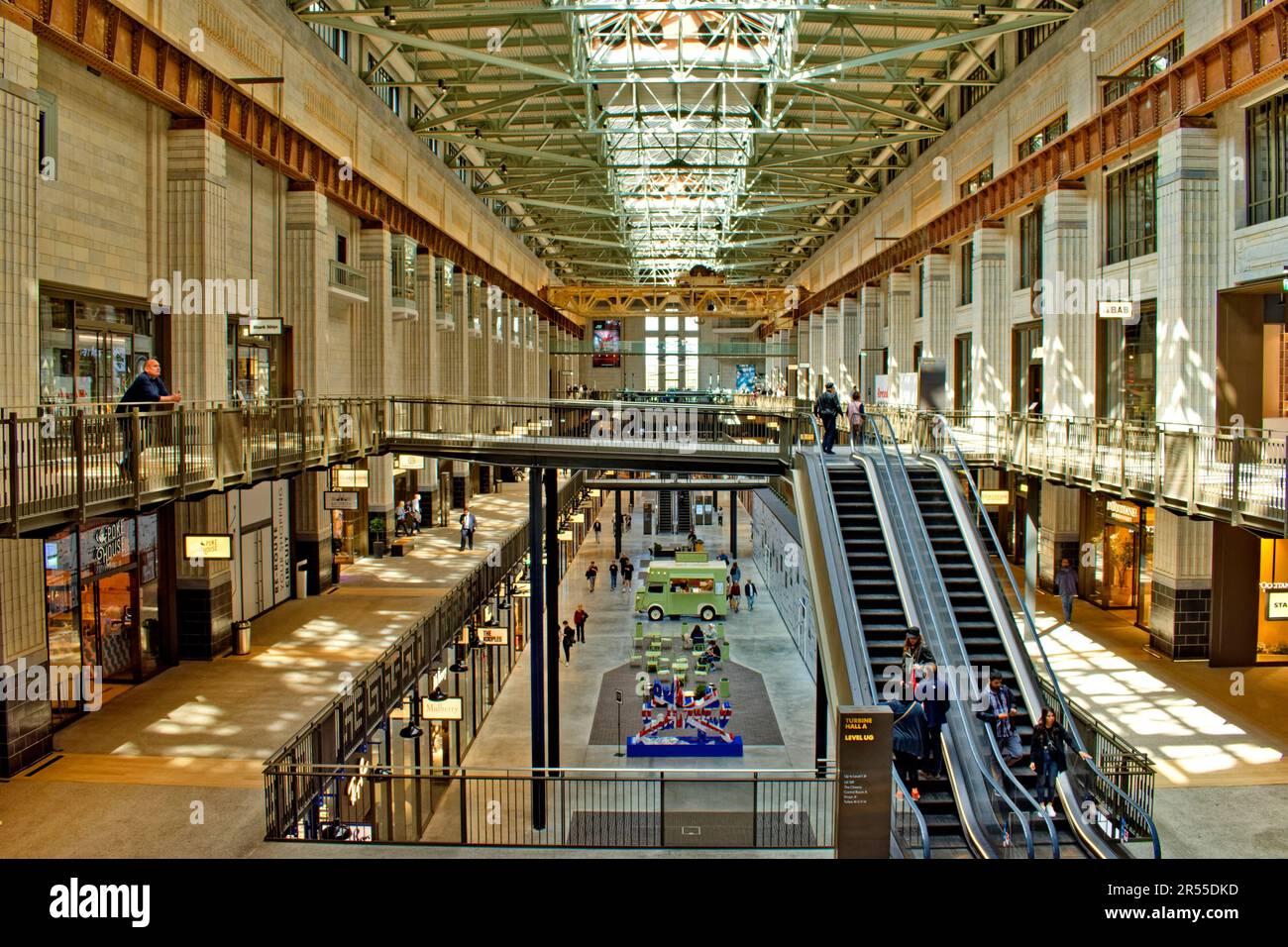 London Wandsworth Battersea Power Station interior the large renovated ...