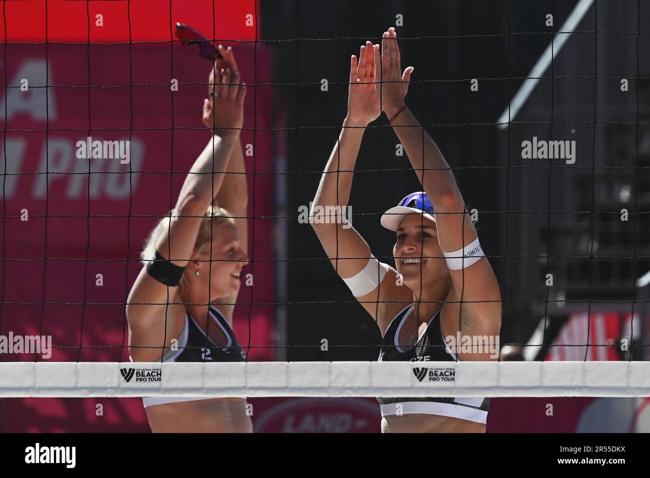 Ostrava, Czech Republic. 01st June, 2023. L-R Marie-Sara Stochlova and ...