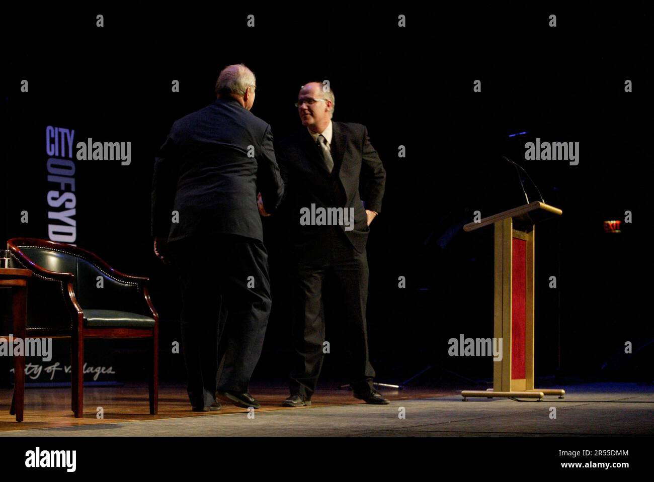 Hans Blix with Tony Pooley, Deputy Lord Mayor of Sydney. Hans Blix, the ...
