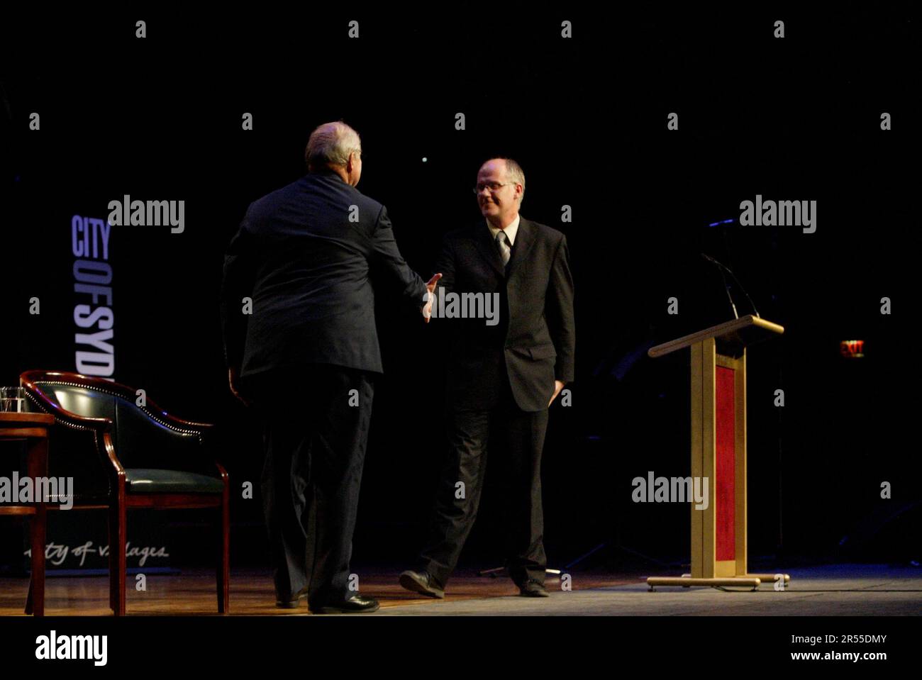 Hans Blix with Tony Pooley, Deputy Lord Mayor of Sydney. Hans Blix, the ...