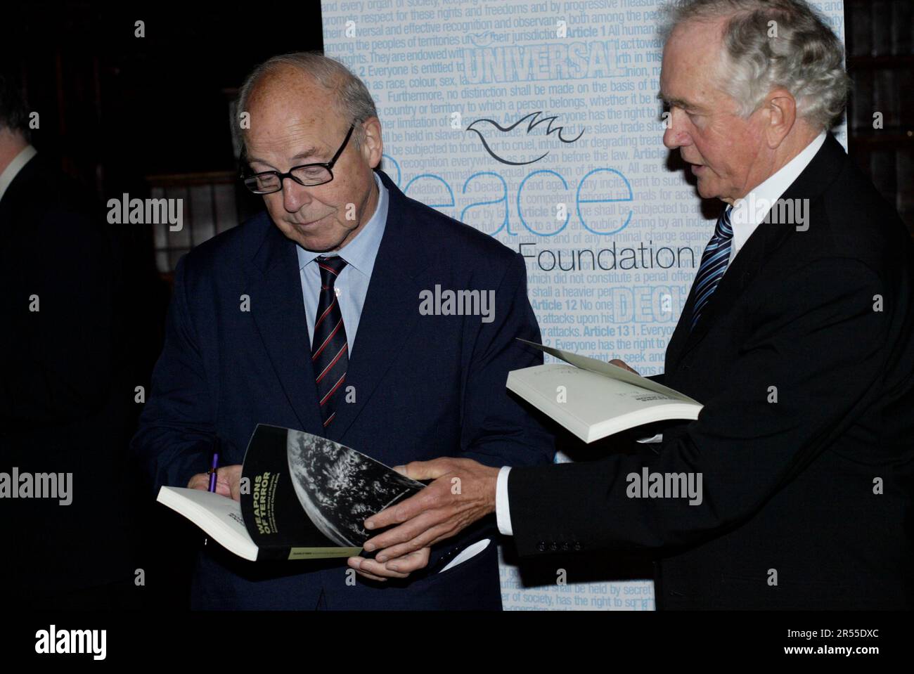 Hans Blix with Professor Stuart Rees A.M., Director of the Sydney Peace ...