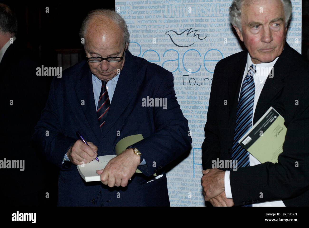 Hans Blix with Professor Stuart Rees A.M., Director of the Sydney Peace ...