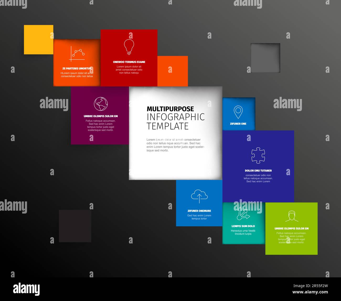 Vector dark Minimalist colorful diagonal mosaic Infographic report ... Vector dark Minimalist colorful diagonal mosaic Infographic report ...