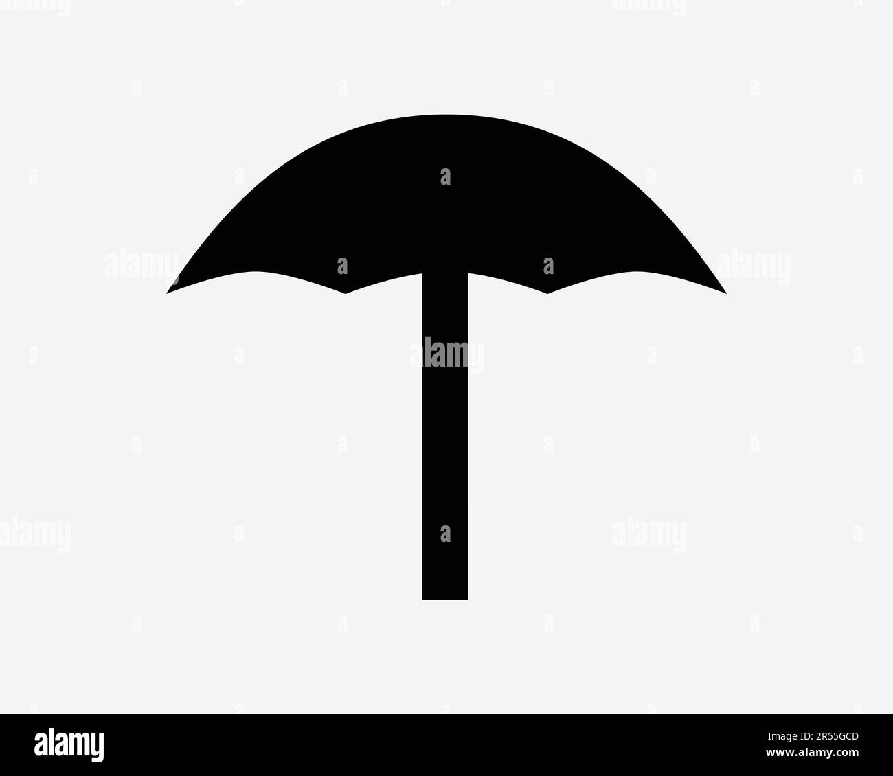 Umbrella Shade Icon. Protection Weather Holiday Beach Summer Season ...