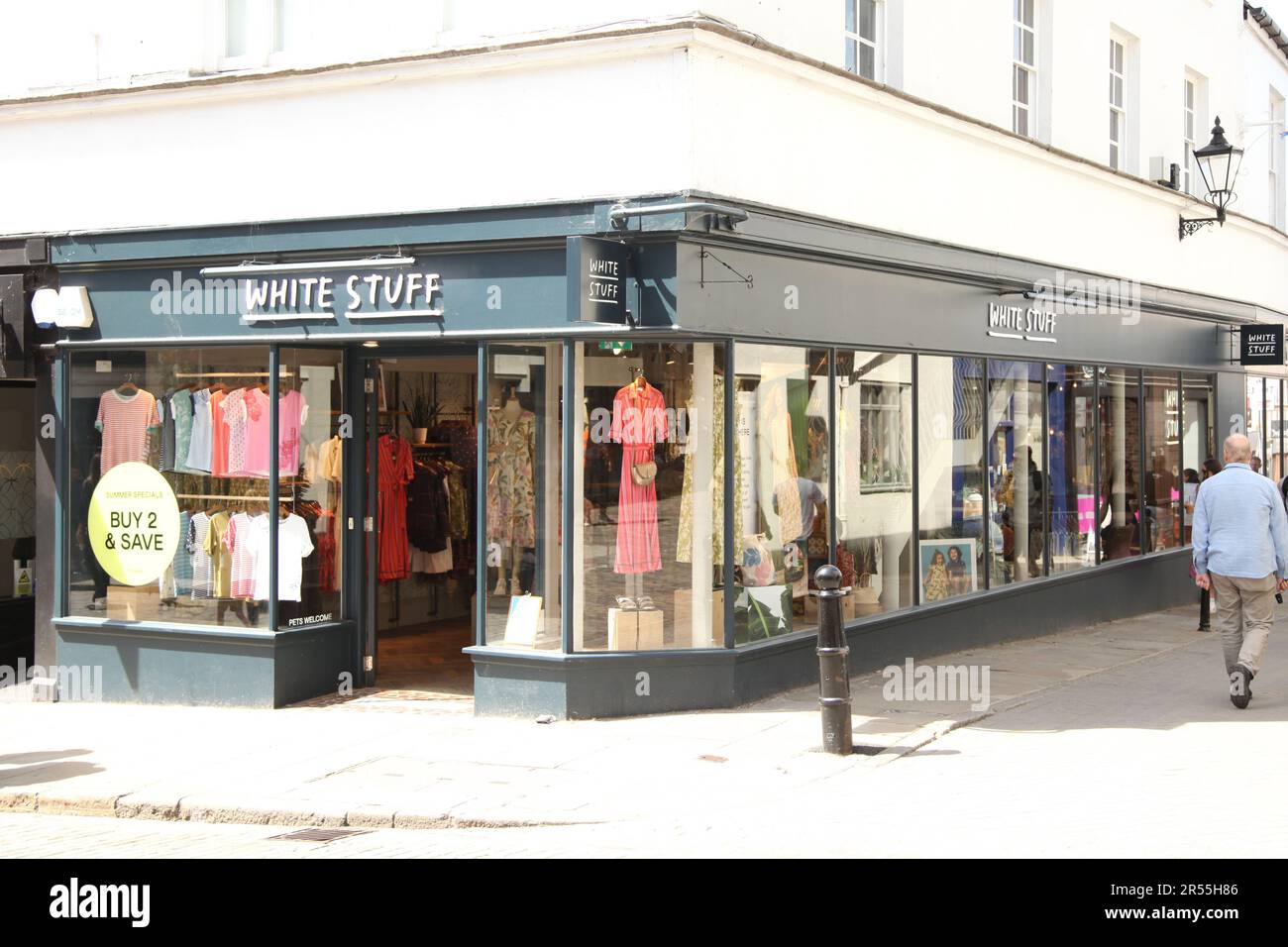 White Stuff shop frontage on Guildford high street, Surrey, England, UK ...