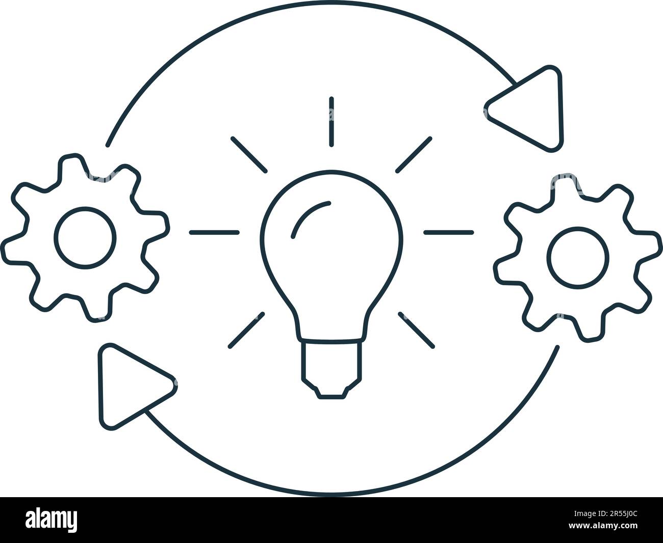 Idea generation icon. Monochrome simple sign from idea collection. Idea ... Idea generation icon. Monochrome simple sign from idea collection. Idea ...