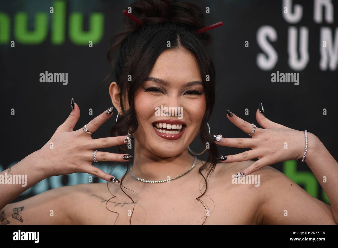 Lisa Yamada arrives at the season two premiere of "Cruel Summer" on ...
