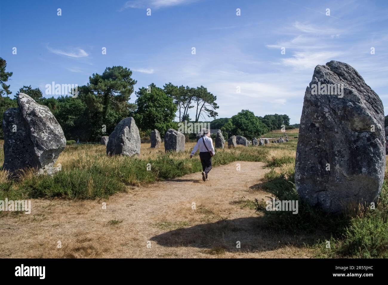 Carnac (Brittany, north-western France): the menhirs, standing stones ...