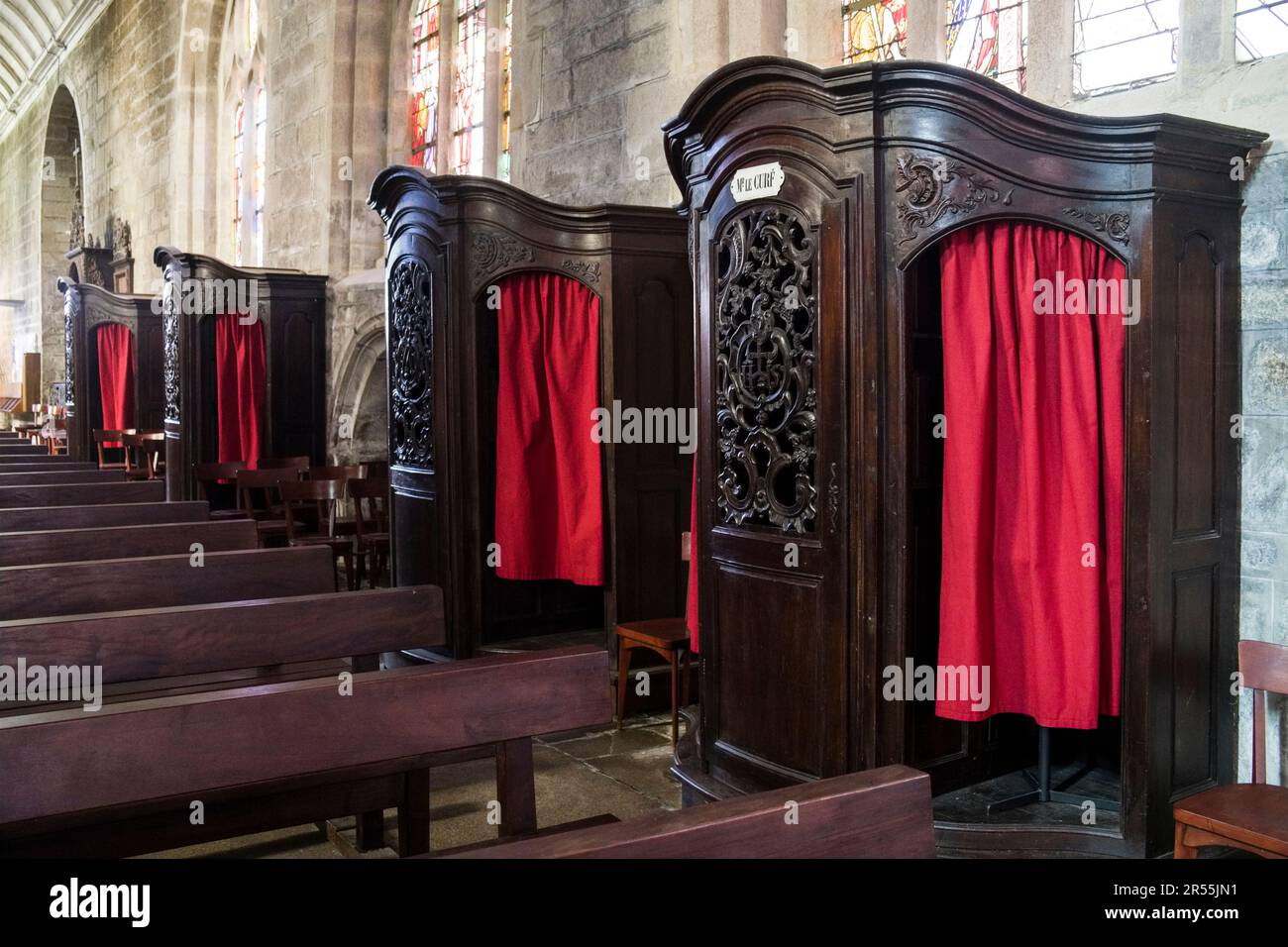 Pont-l'Abbe (Brittany, north-western France): confessionals in the ...