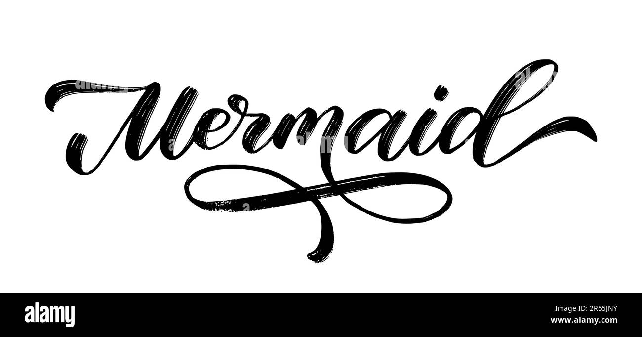 The little mermaid logo hi-res stock photography and images - Alamy