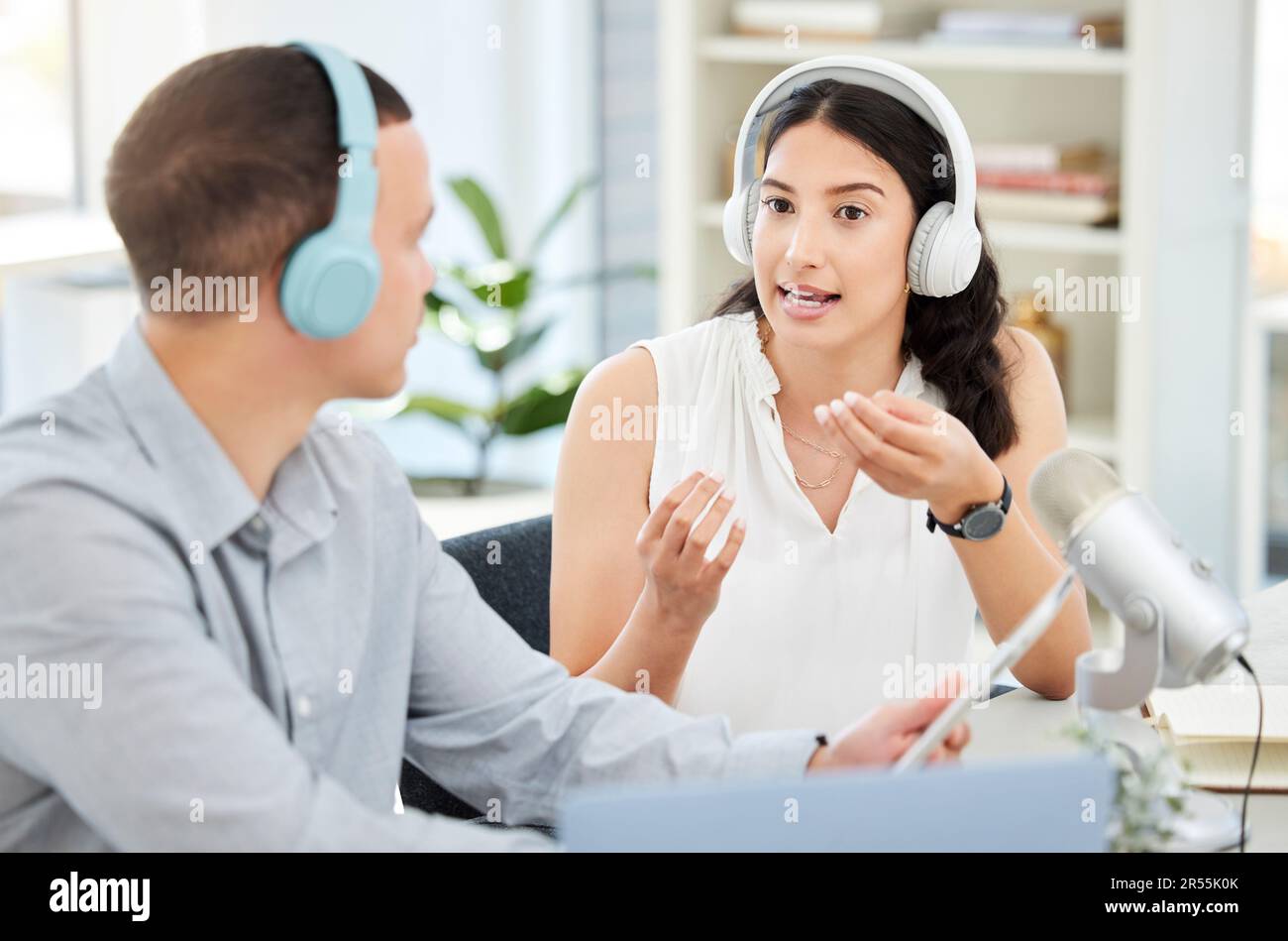 Conversation, man or woman live streaming podcast or online radio on ...