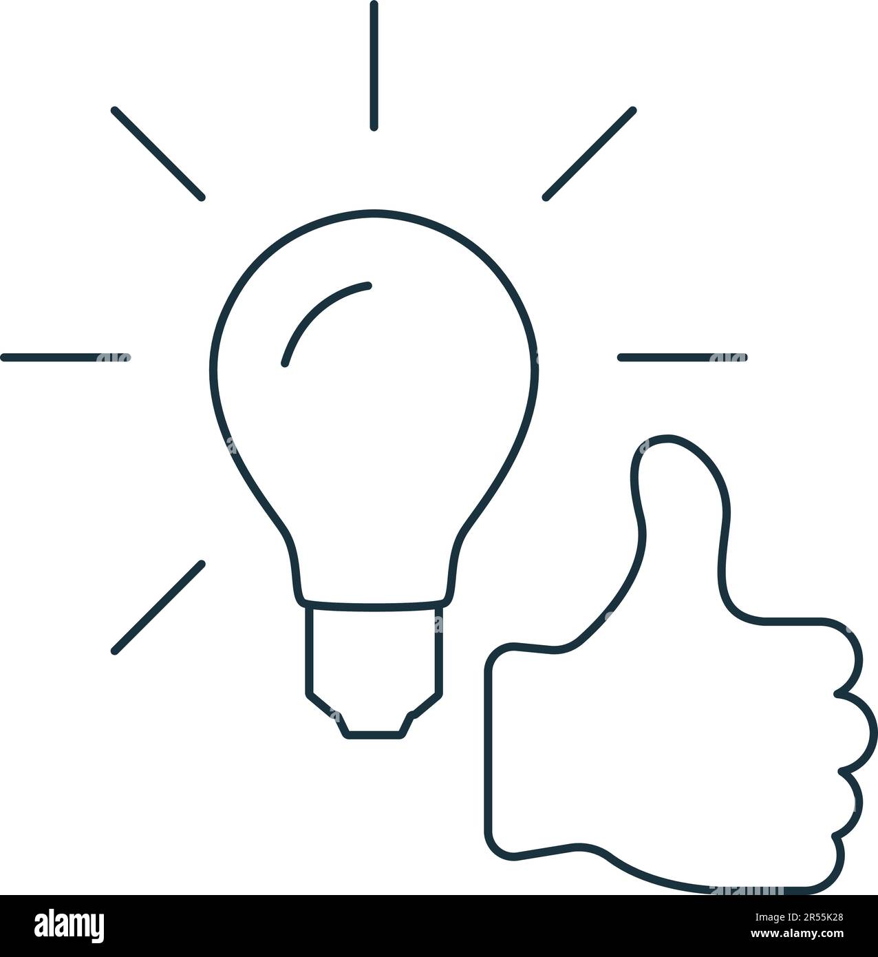 Good idea icon. Monochrome simple sign from idea collection. Good idea ...