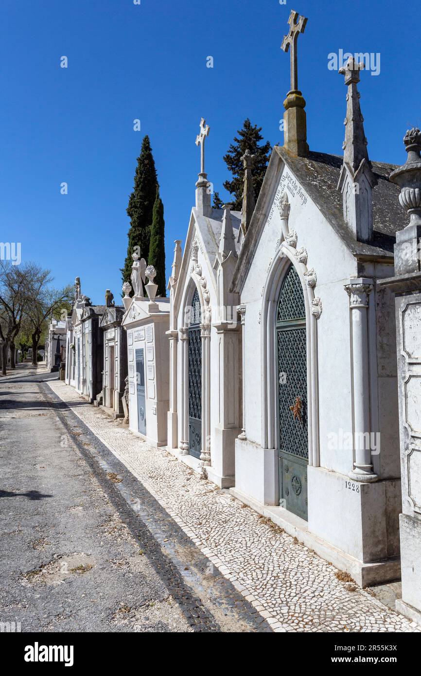 Lisbon, Portugal - 04 05 2023: The Alto de Sao Joao Cemetery on a ...