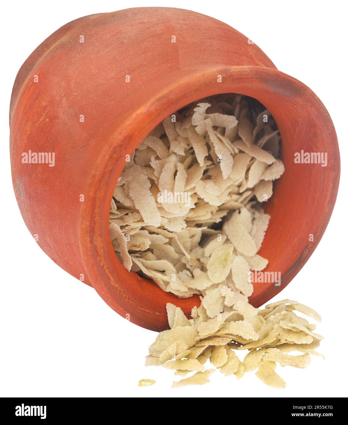 Flattened rice of South East Asia fresh and closeup Stock Photo - Alamy