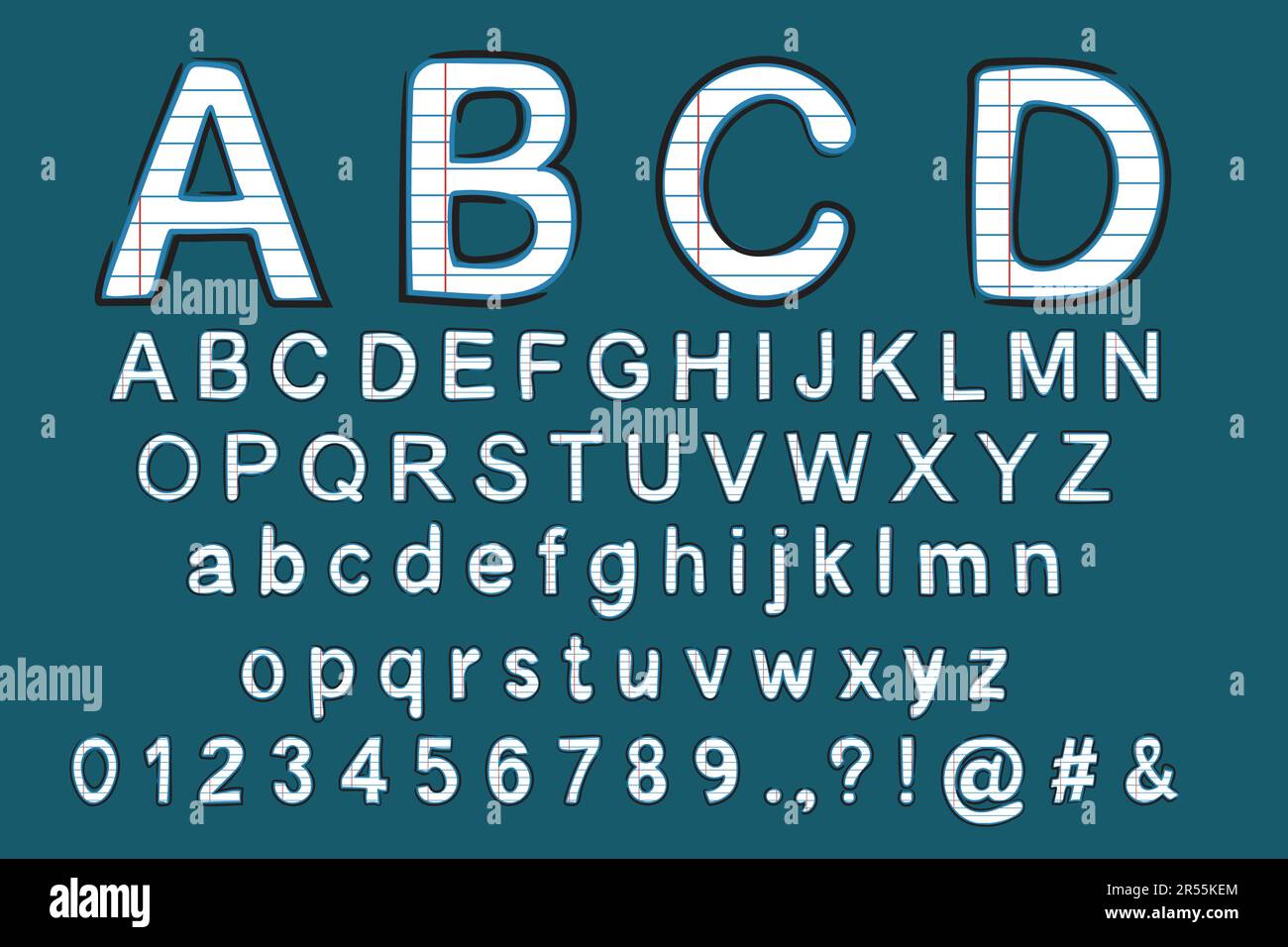 Alphabet line hi-res stock photography and images - Alamy