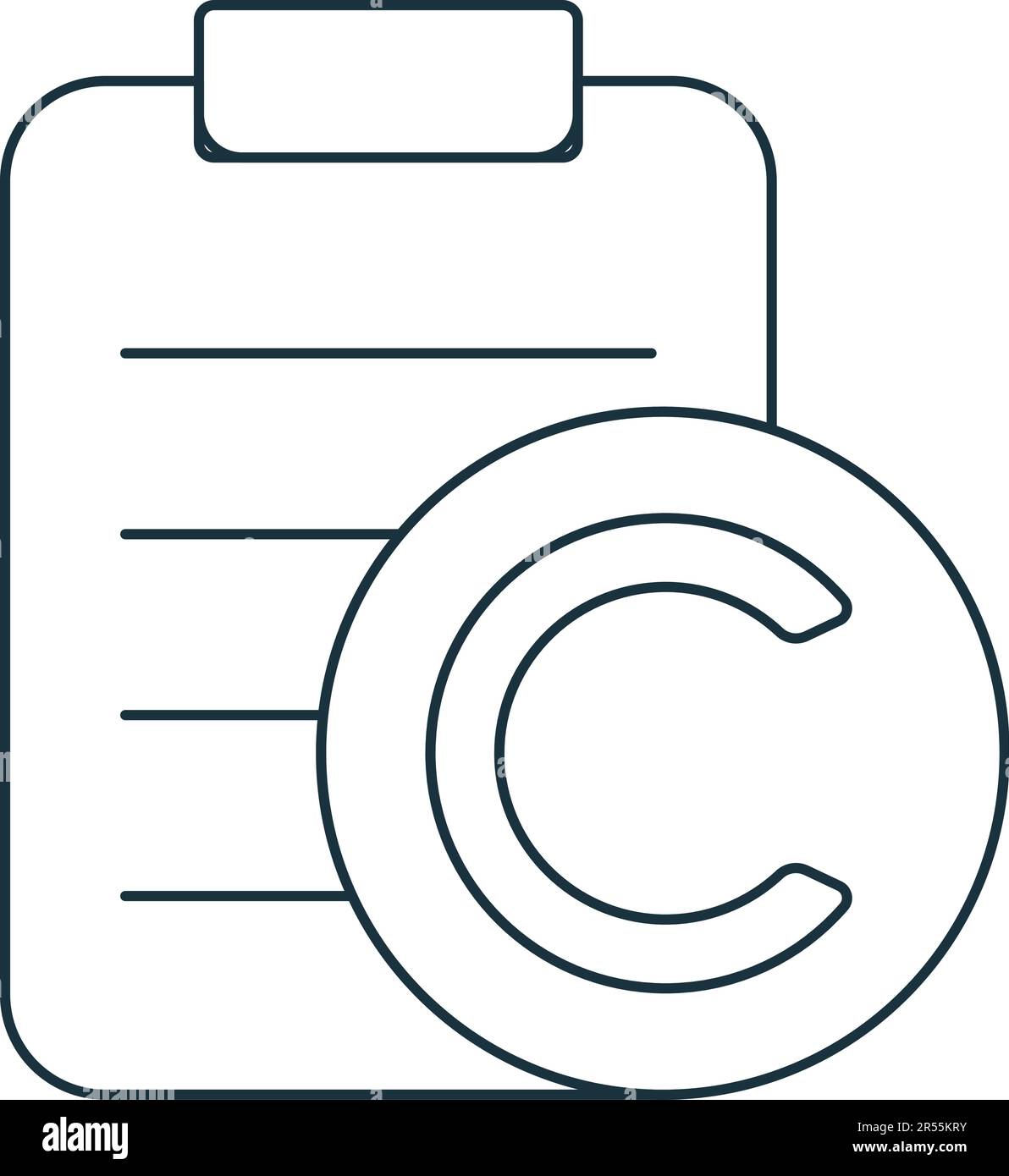 Copyright Icon Monochrome Simple Sign From Intellectual Property Collection Copyright Icon For