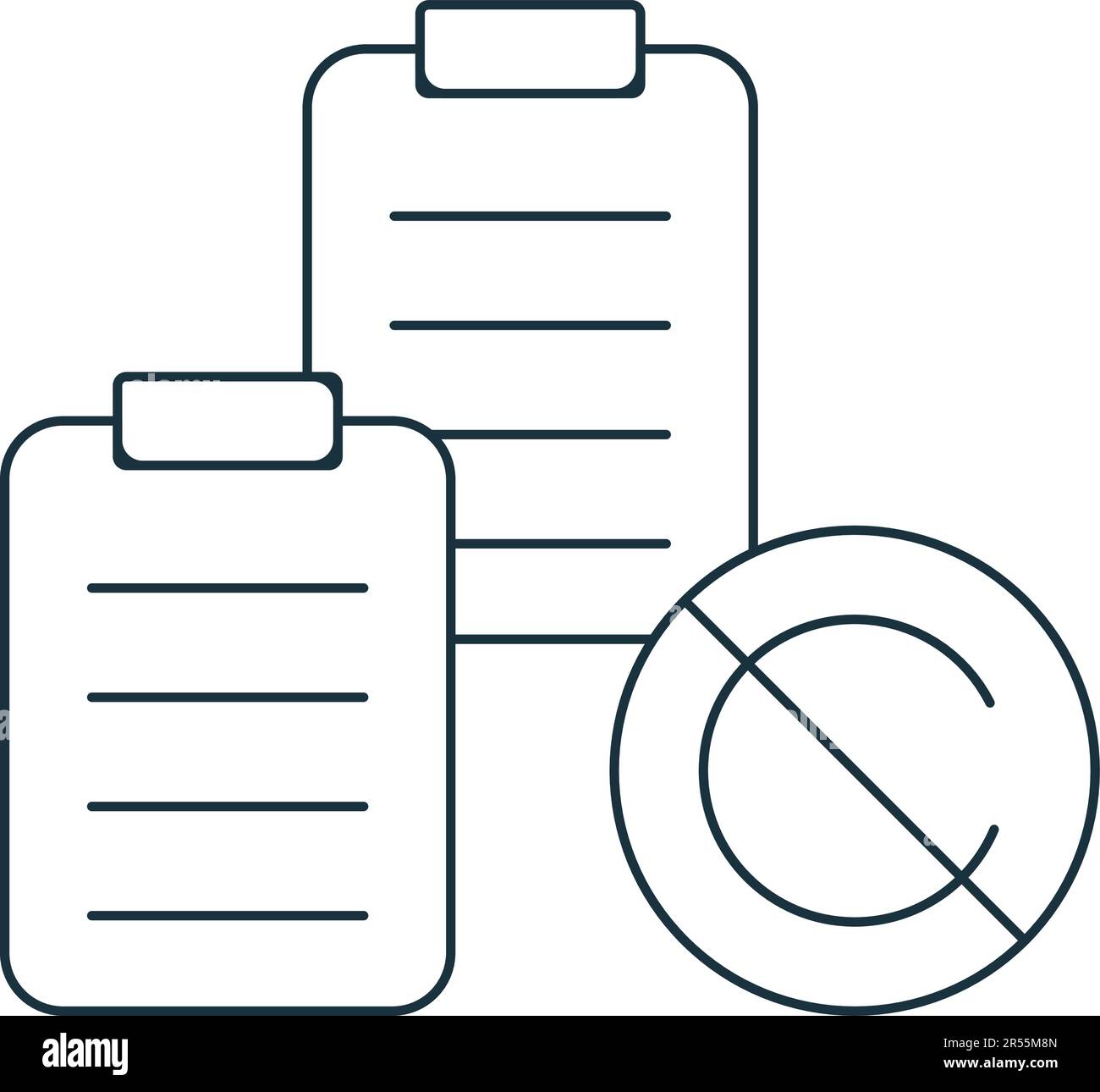 Plagiarism Icon Monochrome Simple Sign From Intellectual Property Collection Plagiarism Icon