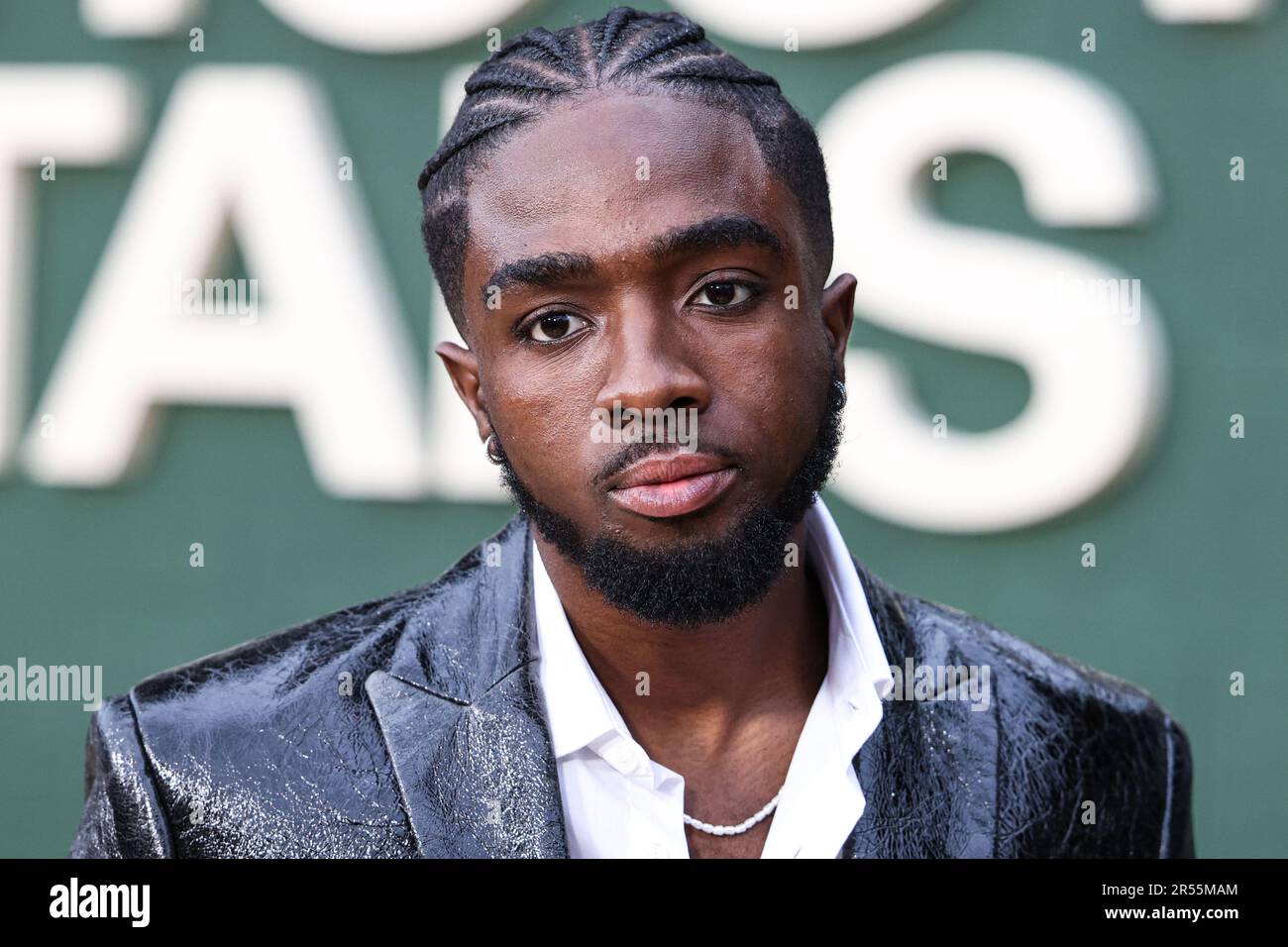WESTWOOD, LOS ANGELES, CALIFORNIA, USA - MAY 31: American actor Caleb McLaughlin arrives at the ...